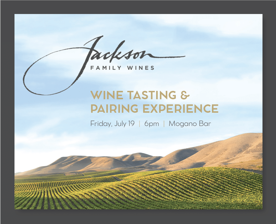 Jackson Family Wines – Tasting & Pairing Experience